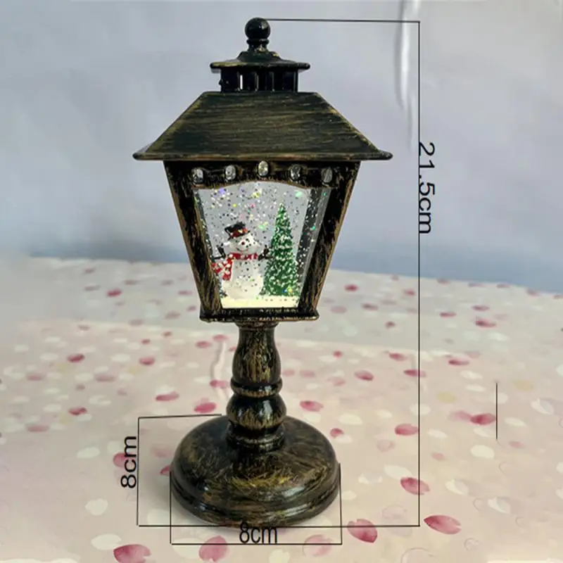 Christmas Decorations Wind Lamps Music Illuminated Night Light Santa ...