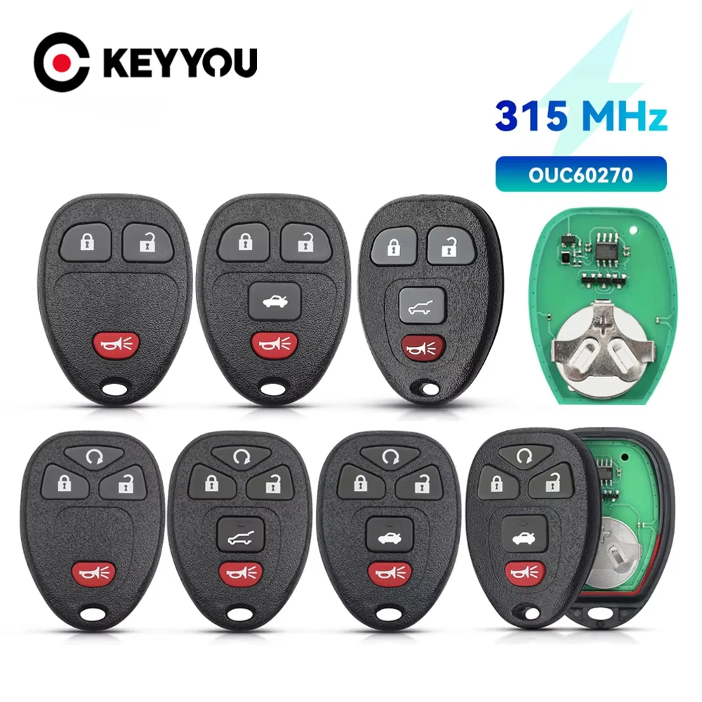 KEYYOU OUC60270 Ключ дистанционного управления для Buick Chevrolet ...