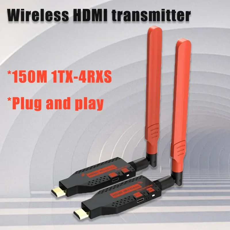 Беспроводной HDMI передатчик 5,8G 4K 1080P 50M/100M/150M | AliExpress