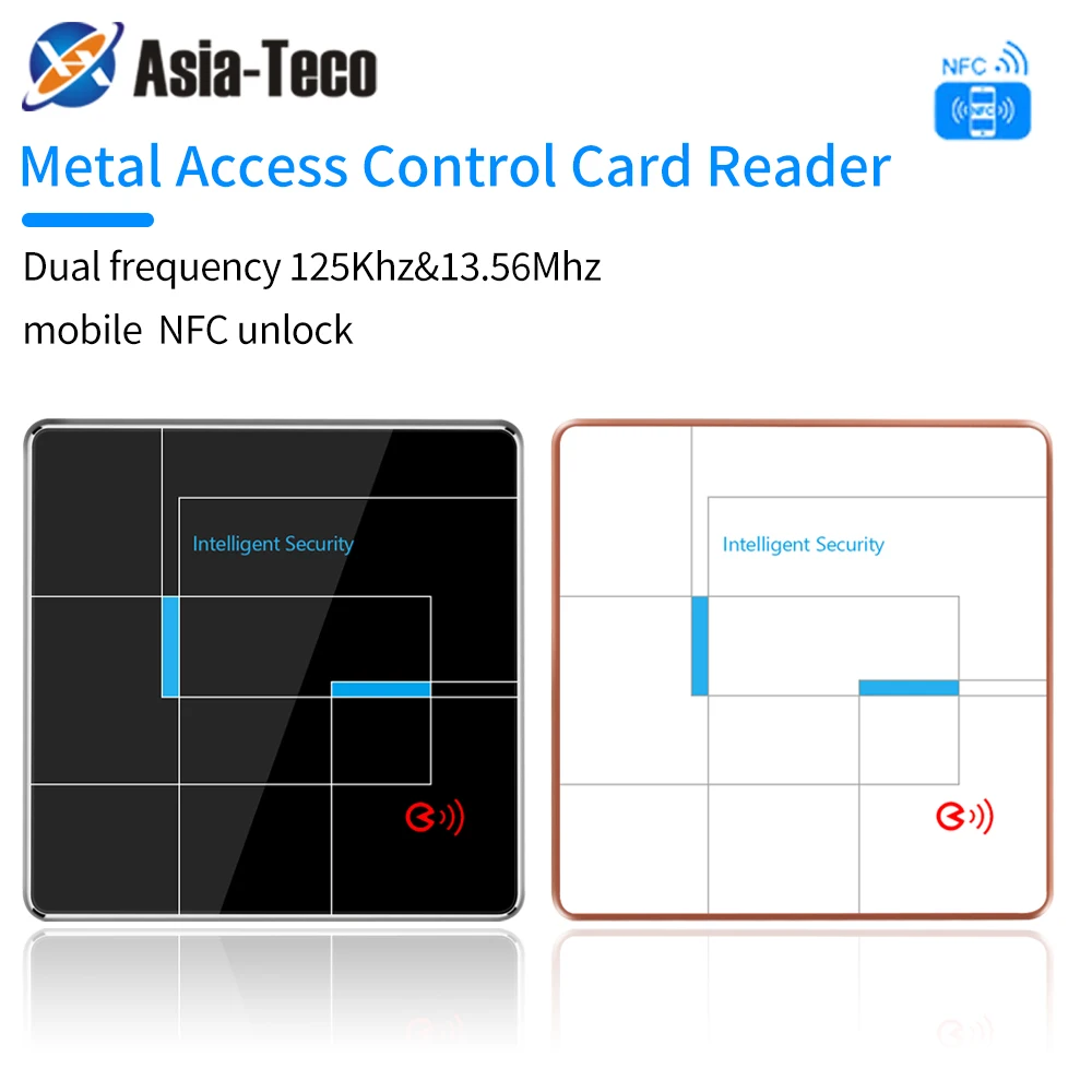 Дверной Rfid 13,56 МГц двухдиапазонный Wiegand Slave считыватель смарт ...