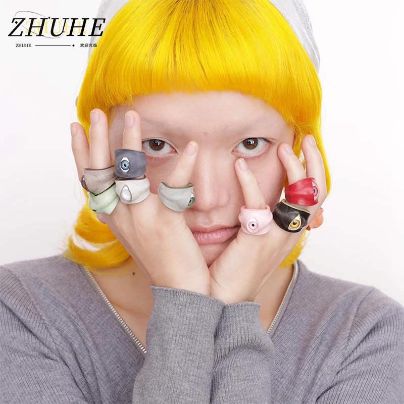 Кожаное кольцо для глаз ZHUHE | AliExpress