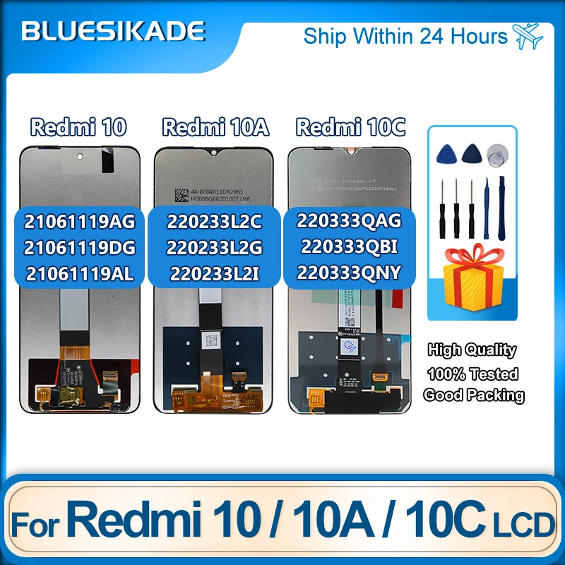 ЖК-дисплей для Xiaomi Redmi 10 2021 для Redmi 10C 220333QBI, сенсорный ...