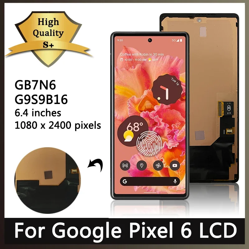 Небольшой размер OLED качество для Google Pixel 6 GB7N6 G9S9B16 LCD ...