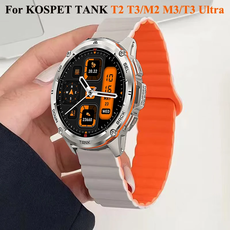 Силиконовый магнитный ремешок для KOSPET TANK T2, T3, M2, M3, T3 Ultra ...