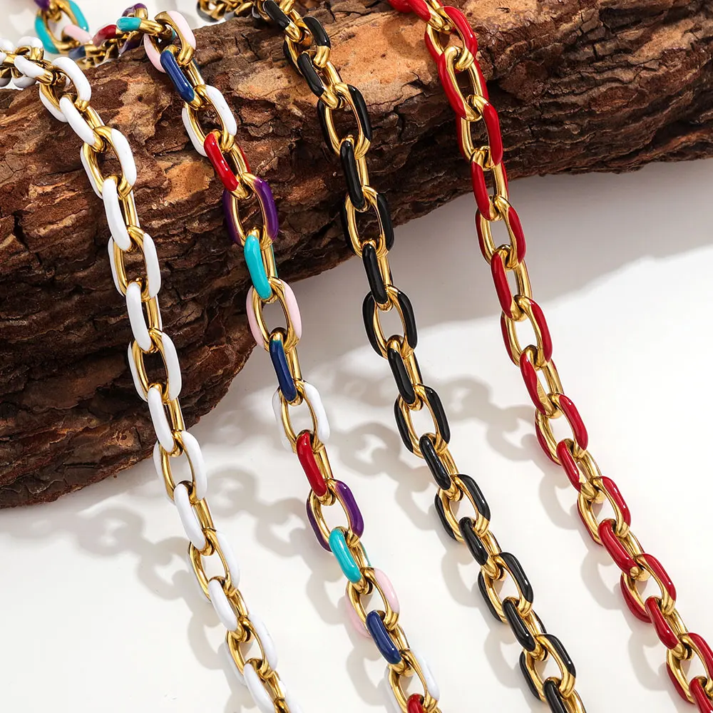 Овальный крупный узел в стиле хип-хоп, нержавеющая сталь, 1 метр ...