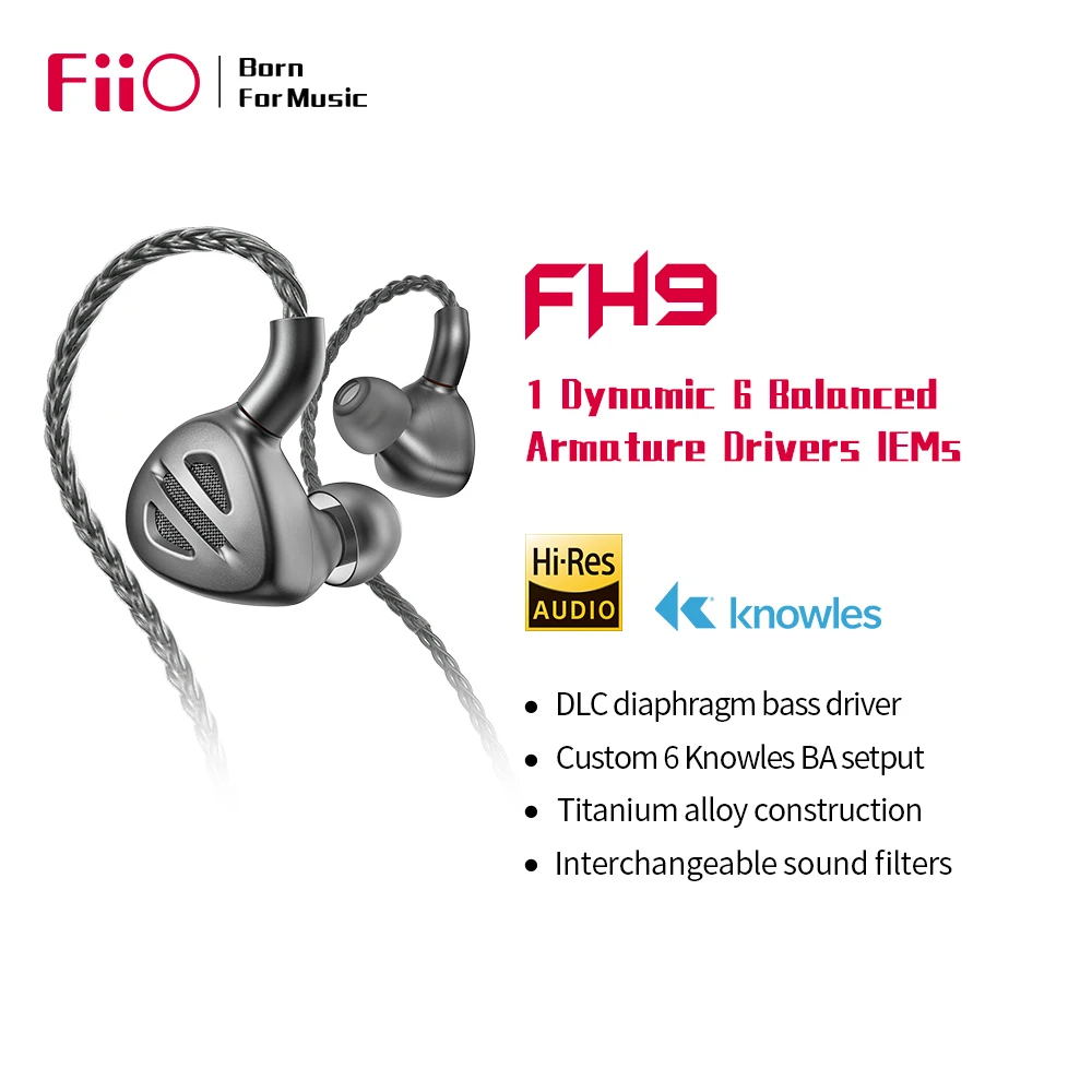 FiiO FH9 внутриканальные наушники | AliExpress