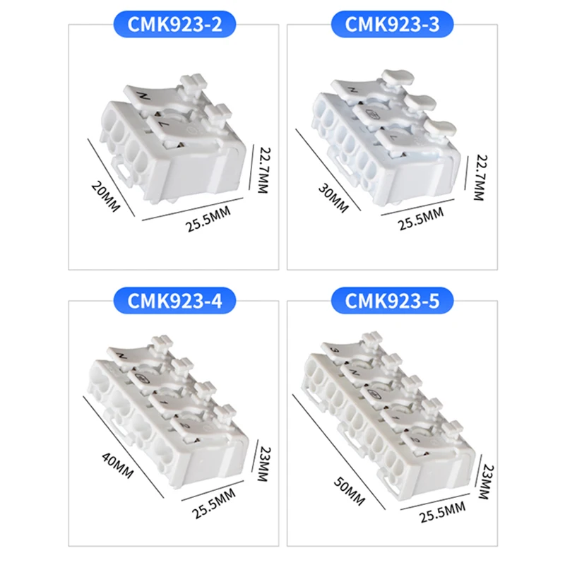Low Voltage Electrical Wire Connectors Cable Wiring Quick Splice Clamp ...