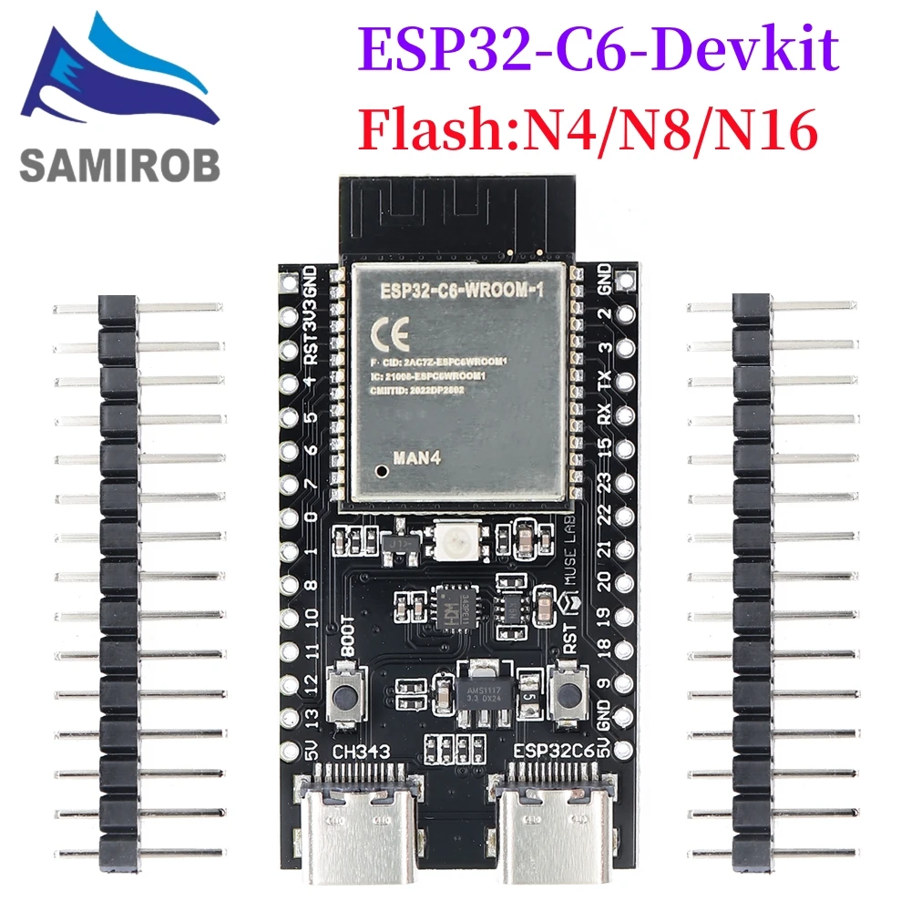 SAMIORE ROBOT платы ESP32-C6 для Arduino | AliExpress