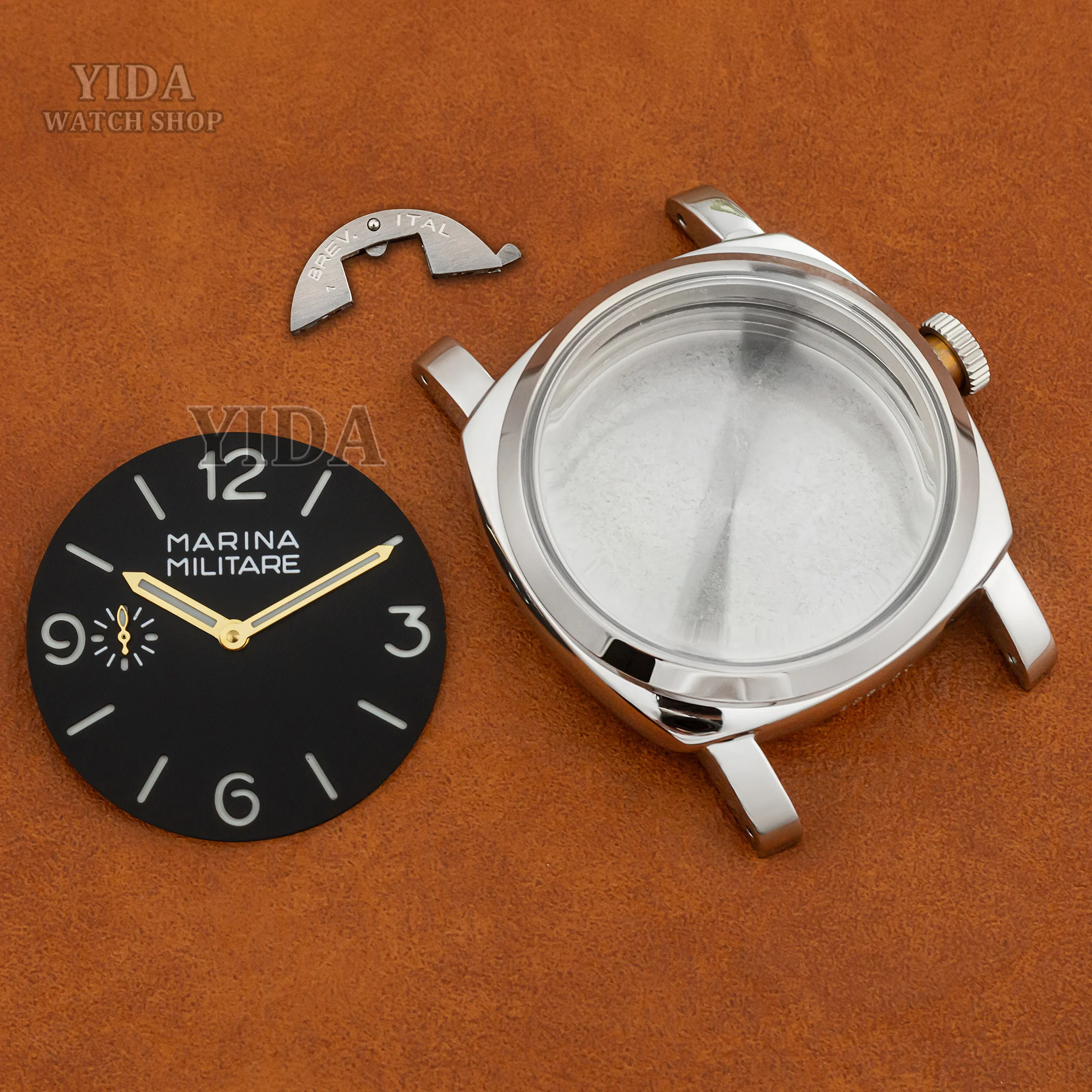 Модифицированный корпус часов 47 мм, винтажный корпус PAM, циферблат 39 ...