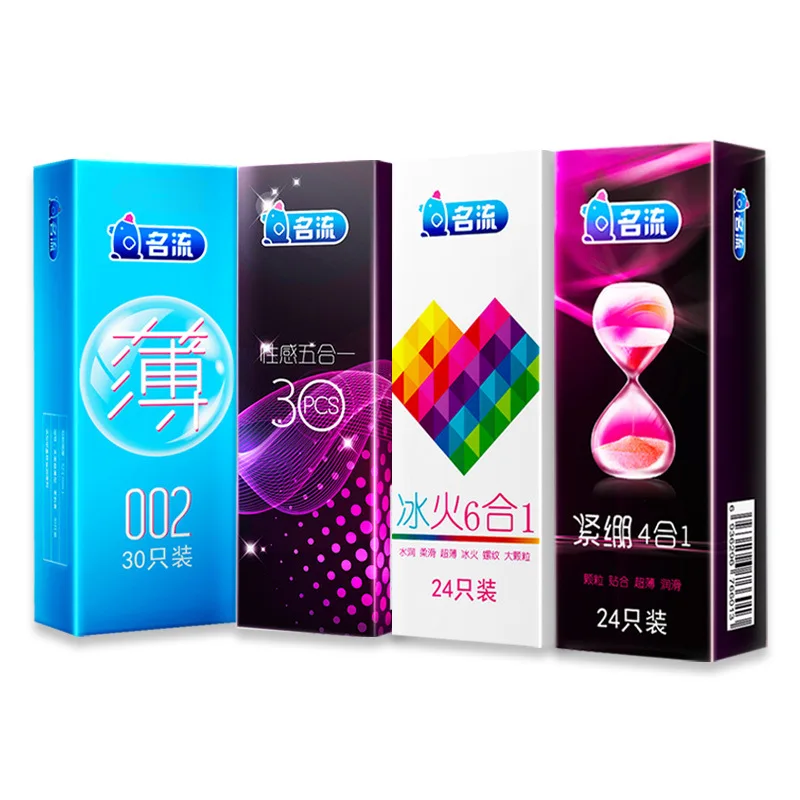 Ультратонкие презервативы из натурального латекса, 30/24 шт | AliExpress