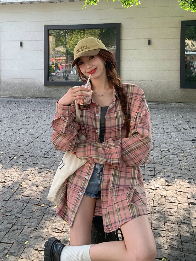 Женская рубашка с длинным рукавом, в Корейском стиле | AliExpress