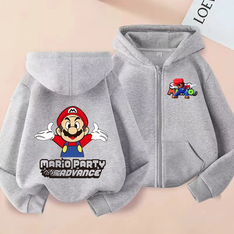 Super Mario Coat Cute Cartoon Game Cardigan Boys Girls Spring Autumn ...