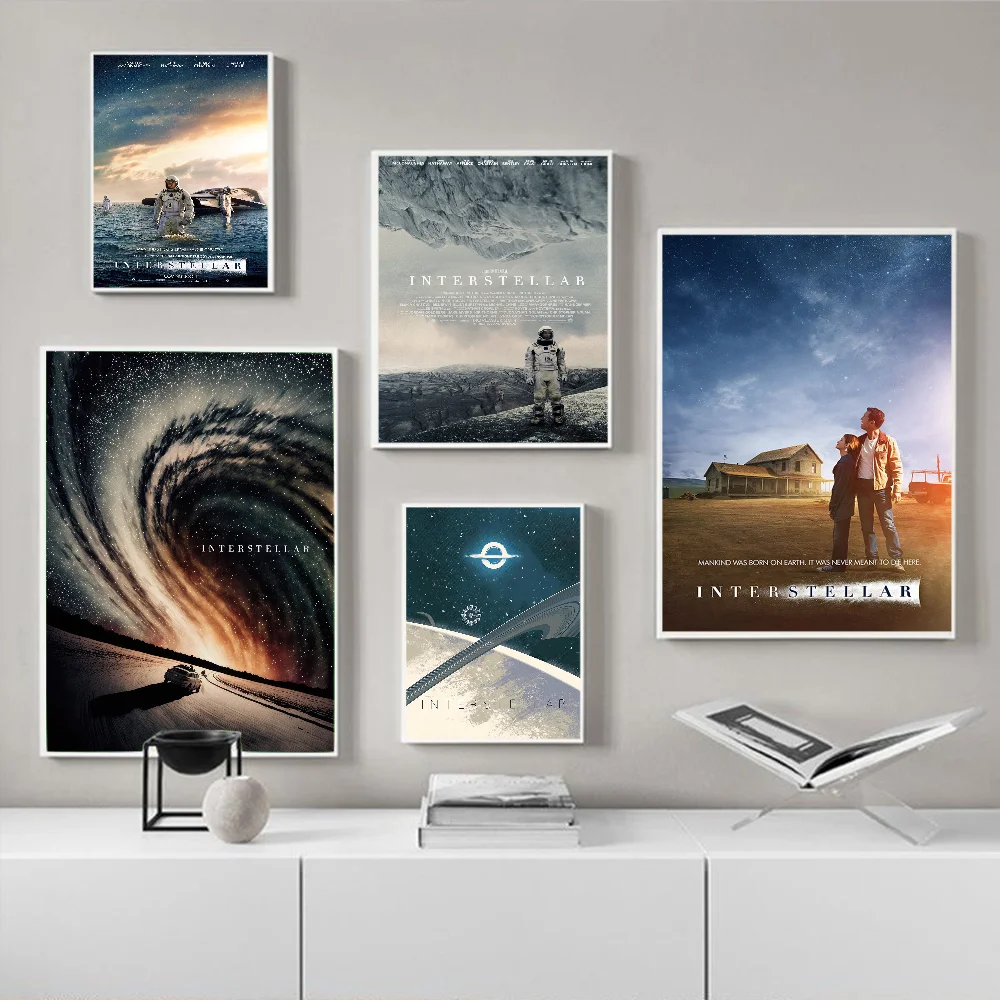 Classic Sci-Fi Movie Interstellar Minimalist Film Classic Movie Posters ...