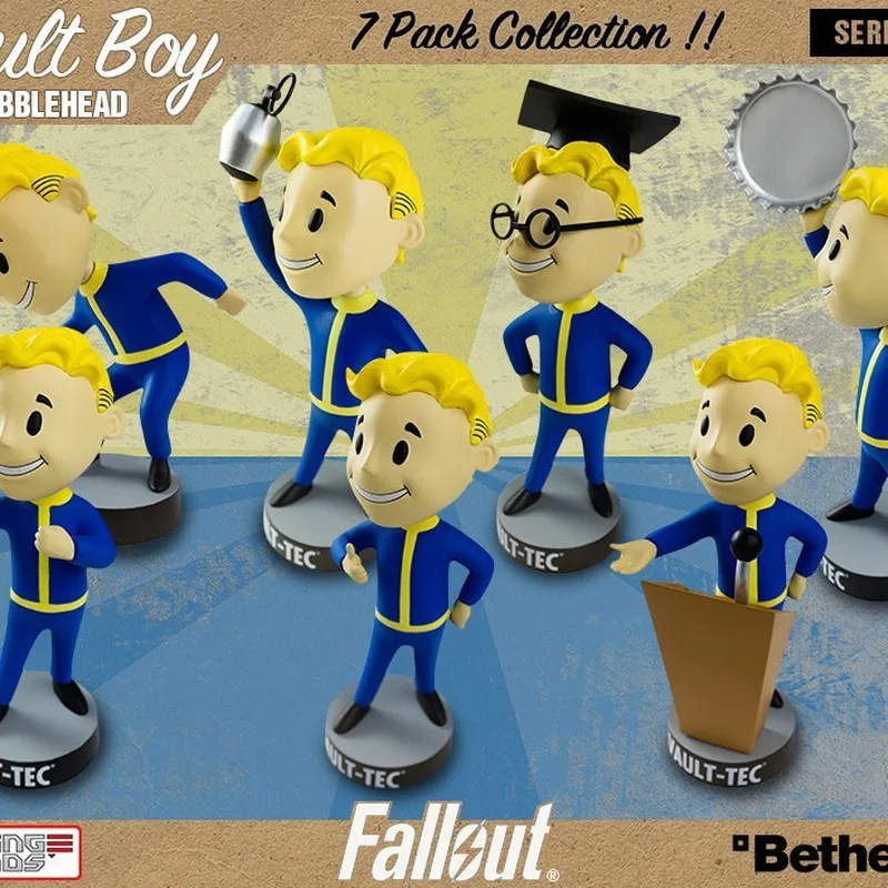 New For Fallout 4 Cartoon Q Version 1 Generation Vault Boy Action Model ...