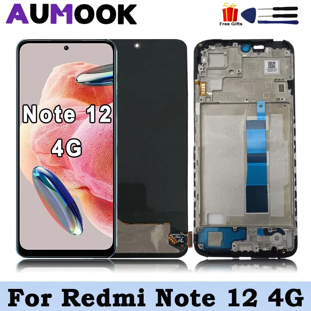 6,67 "AMOLED для Xiaomi Redmi Note 12 4G 23021RAAEG 23021RAA2Y ЖК ...
