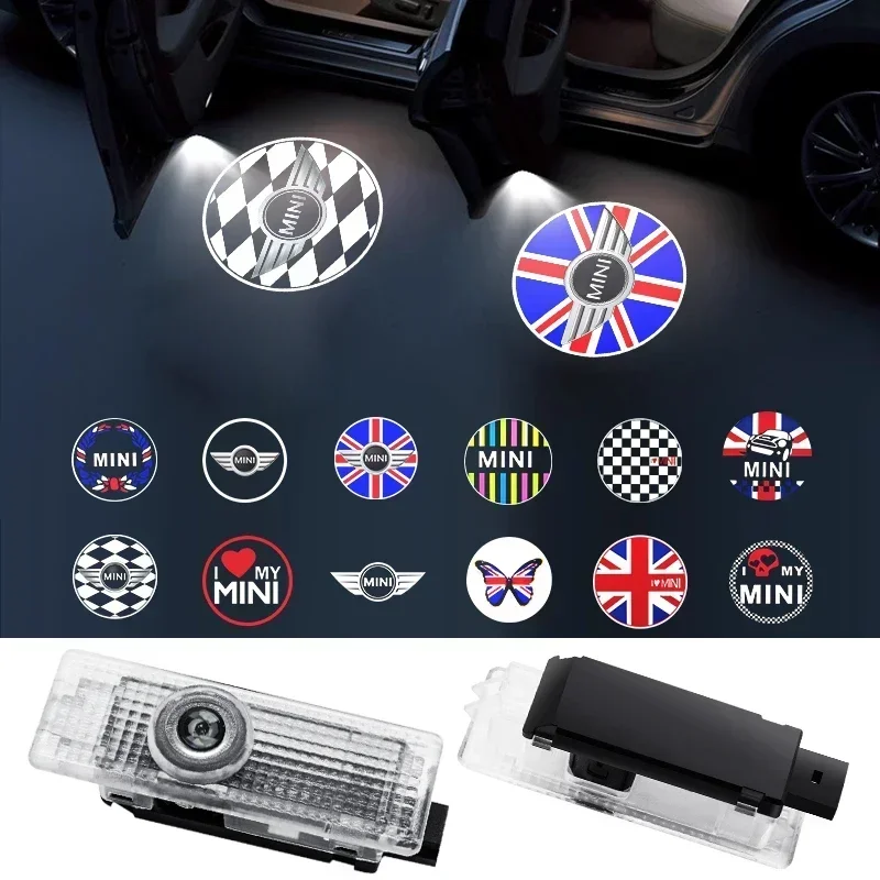 2PCS Led logo Car Door Projector Light For BMW MINI Cooper One S ...