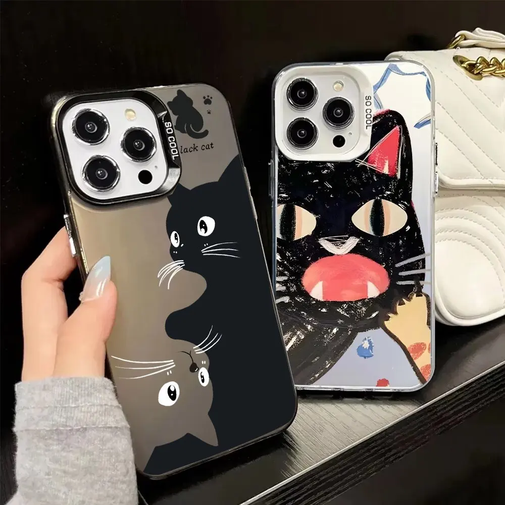 Чехол Doodle Angry Black Cat для Huawei Honor 400 200 Pro 90 Lite 5G 70 ...