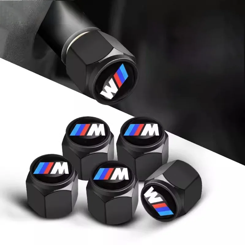 5 шт., Металлические колпачки для клапанов автомобильных шин BMW M ...