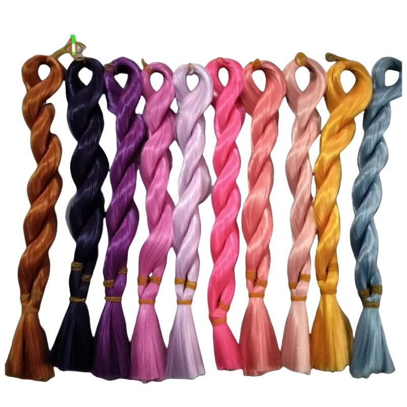 Искусственные кукольные волосы, шелк, 60*100 см | AliExpress
