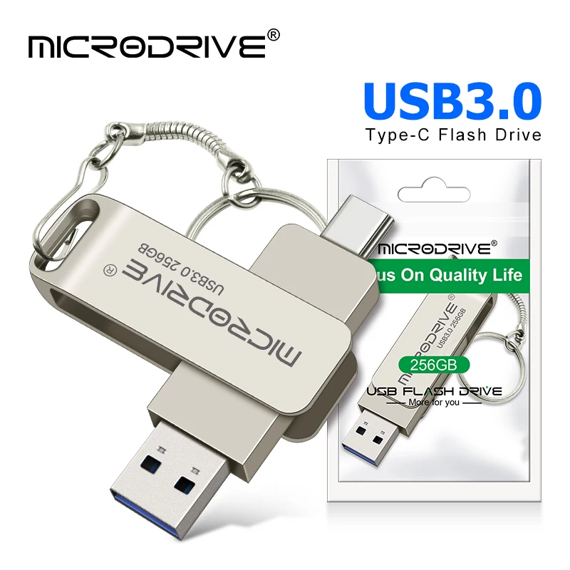 MicroDrive TUSB016G308 флешка USB 3.0 тип C 64/128/256 ГБ | AliExpress