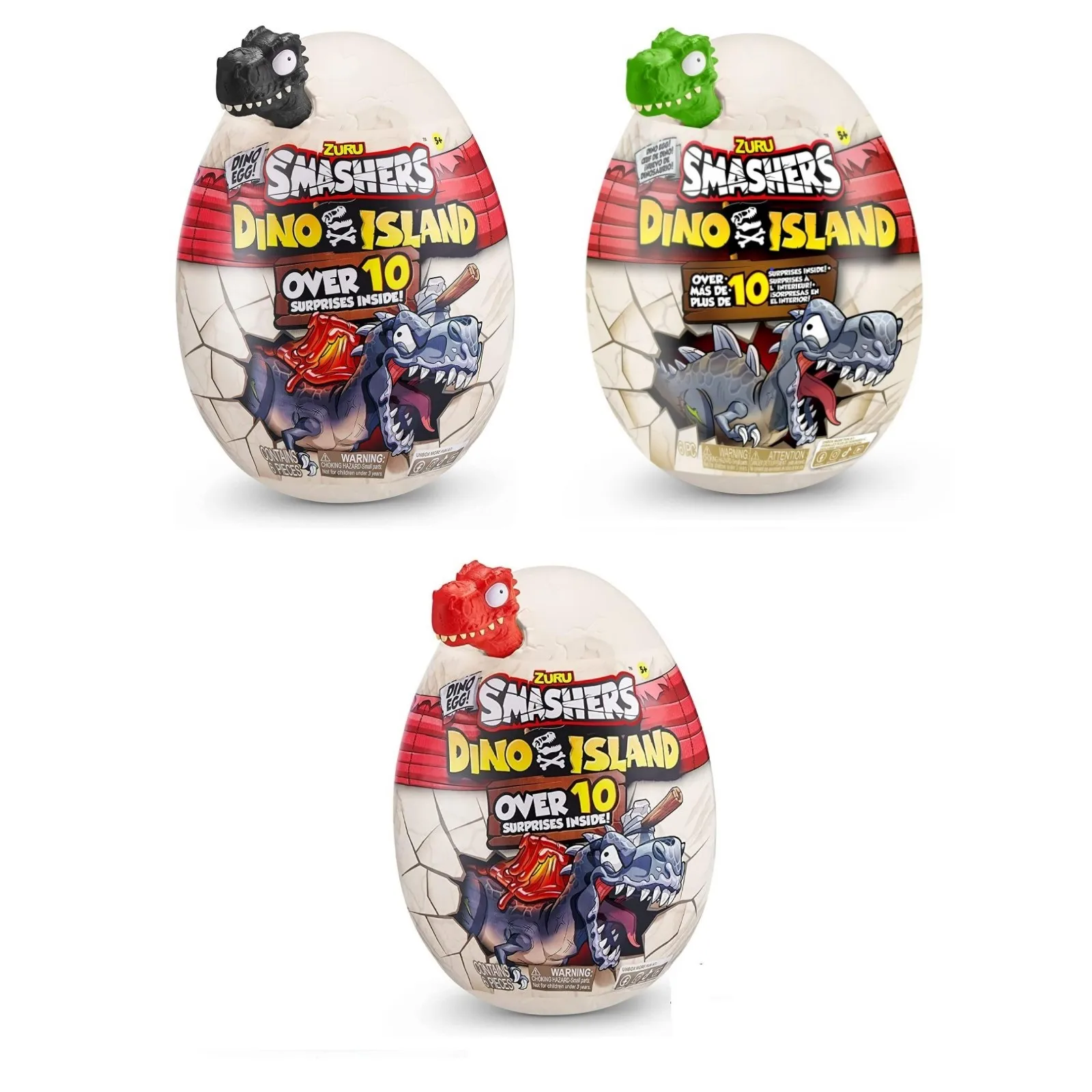 Smashers Dino Island Мини-яйцо Стегозавр Bandai | AliExpress