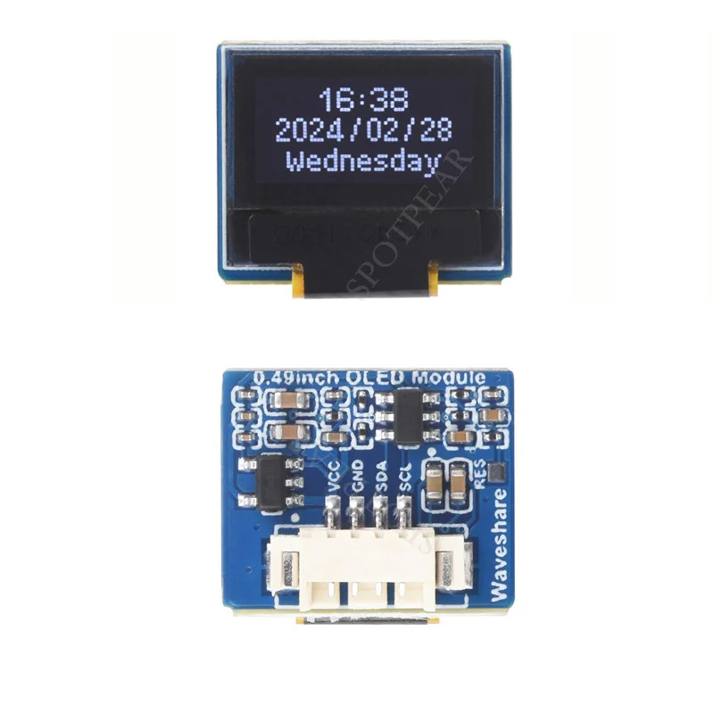 OLED-дисплей 0,49 дюйма SSD1315, экран 64 × 32 для Arduino /Raspberry Pi /ESP32 /Pico /STM32 ...