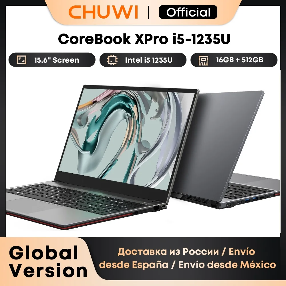Игровой ноутбук Chuwi Corebook X Pro, 15.6", 16/512ГБ, i5-12450H ...