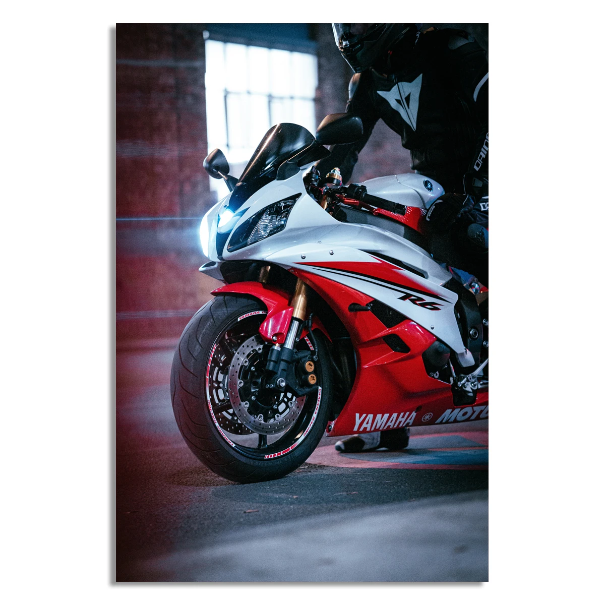 Yamaha R6 White Wallpaper