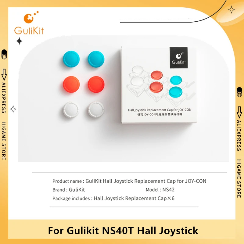 Сменная крышка джойстика GuliKit Hall для JOY-CON, поддержка Nintendo ...