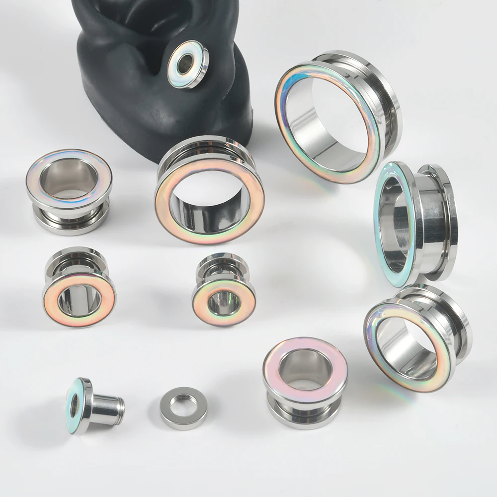 2 шт., затычки для ушей из хирургической стали | AliExpress