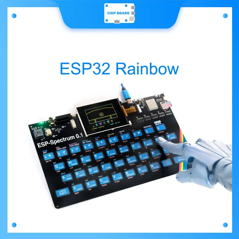 Эмулятор спектра ESP32 Rainbow SBC ZX со встроенной клавиатурой и ...