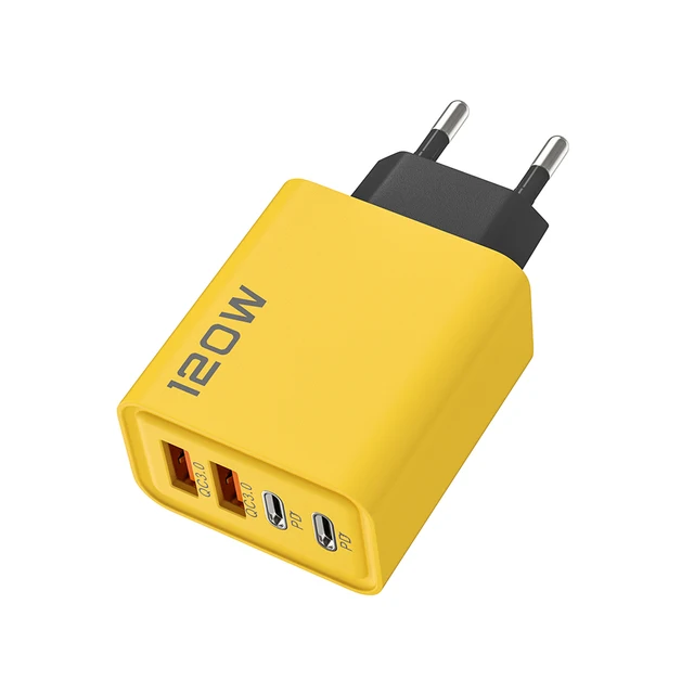 4-портовый Адаптер USB C PD Для Быстрой Зарядки Типа C Для iPhone 15 14 ...