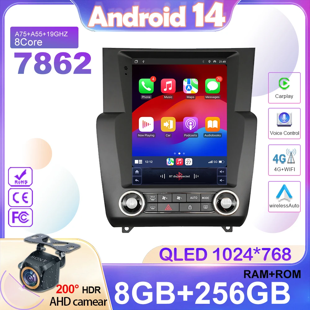 9,7-дюймовый экран для Citroen C4 C4L DS4 2012-2017 авторадио Carplay Android 14 DSP ...