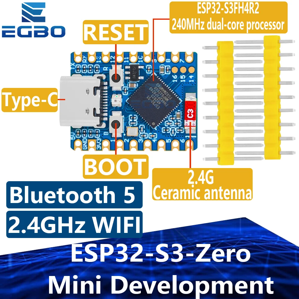 EGBO ESP32-S3-Zero Мини плата разработки | AliExpress