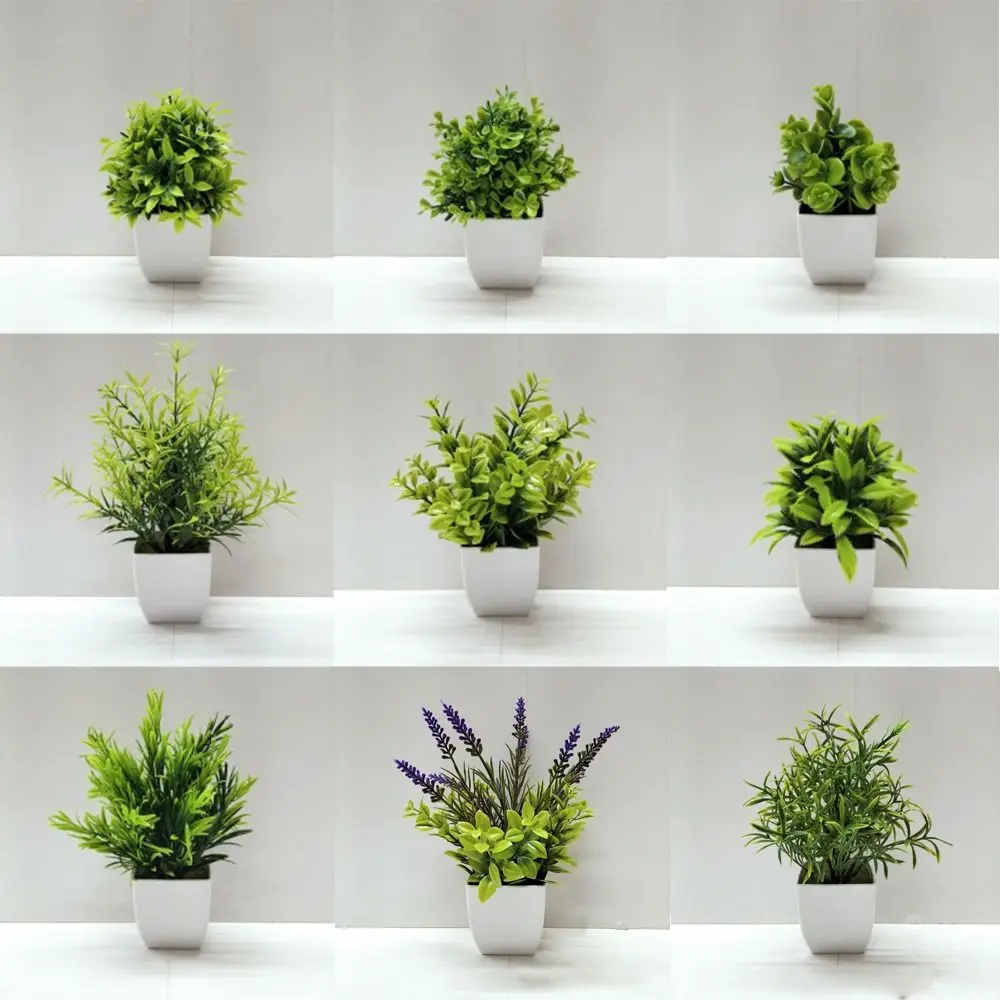 Искусственные мини-цветы в горшках | AliExpress