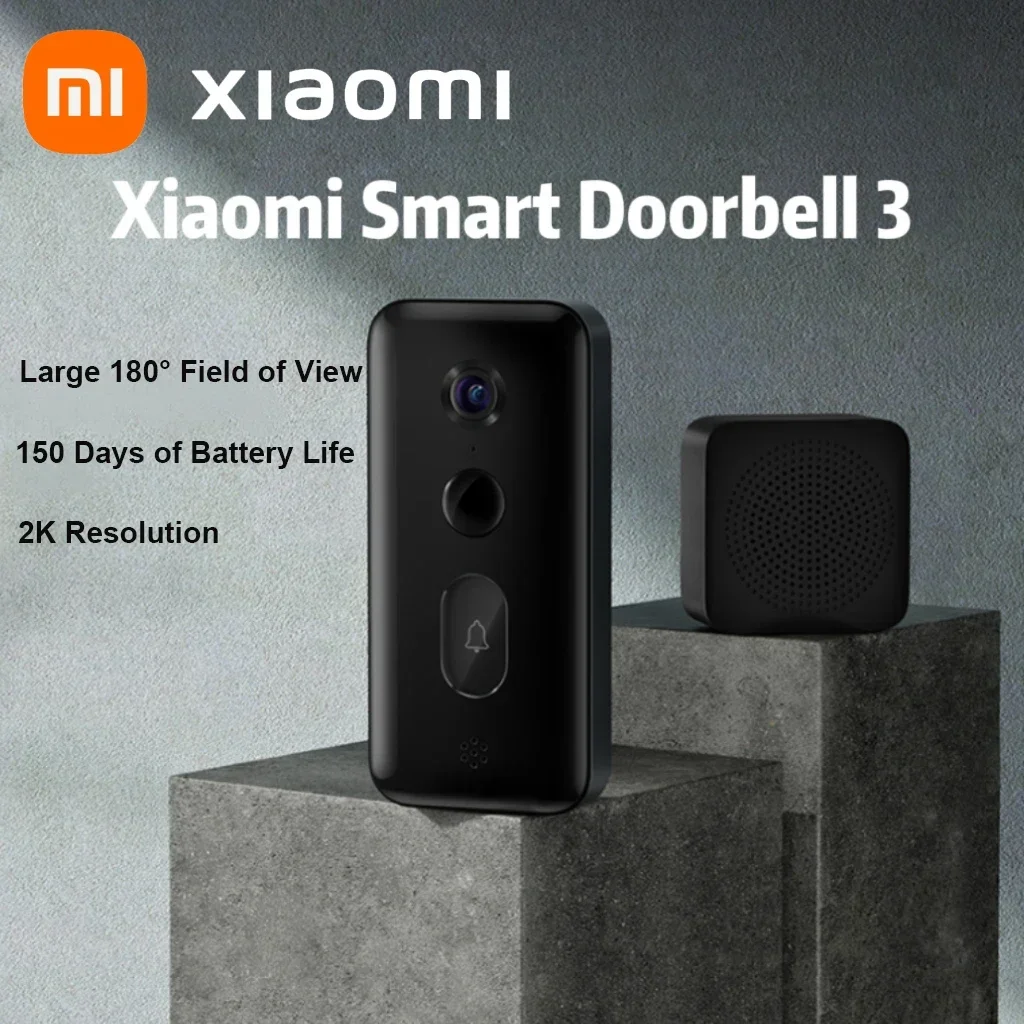 Умный дверной звонок XIAOMI MIJIA Doorbell3 2K Ultra HD с функцией ...