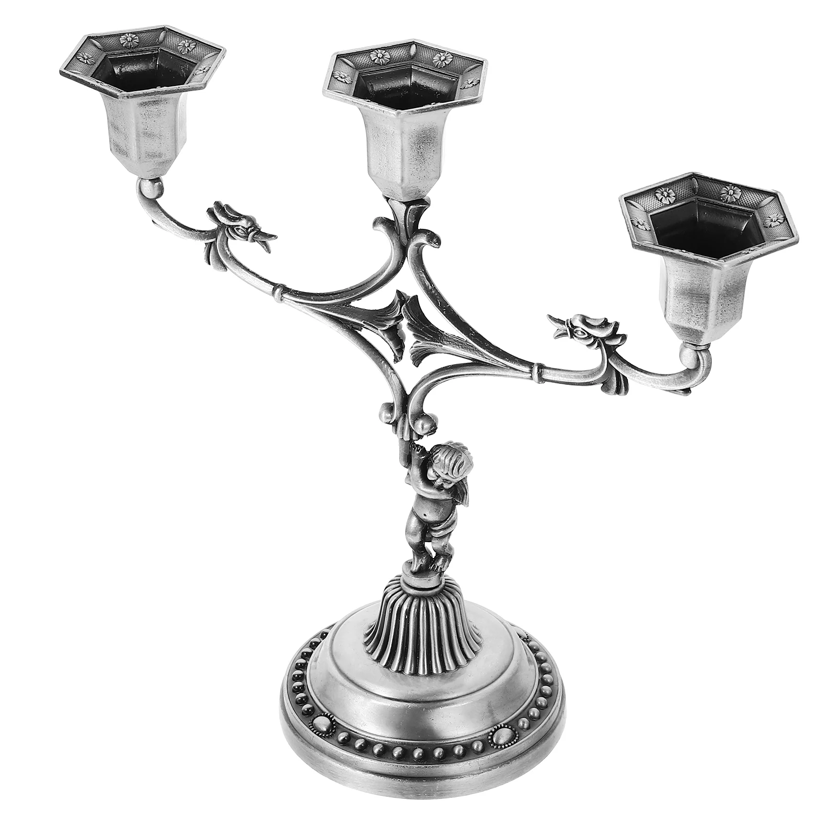 Zinc Alloy Holder Vintage Candlestick Holy Religious Holder - buy at ...