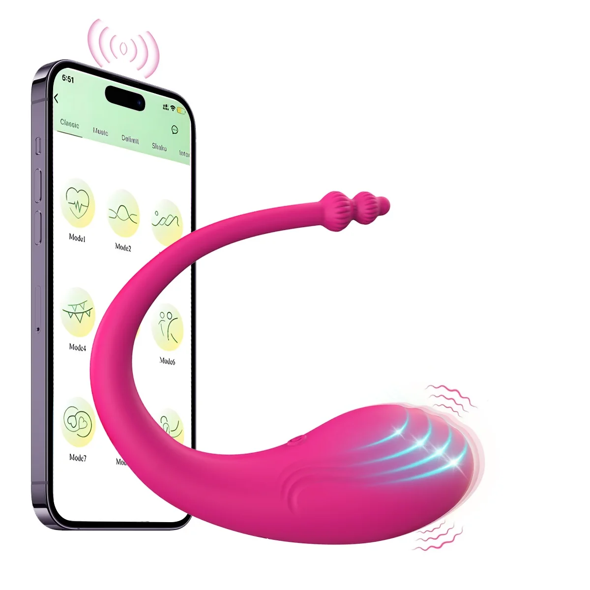 Портативный беспроводной Bluetooth-вибратор для стимуляции клитора и ...