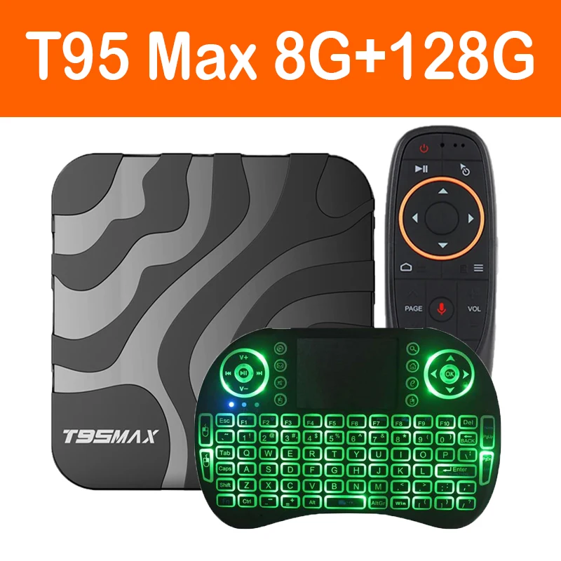 ТВ-бокс Android T95 Max H618 4GB/8GB ОЗУ 64GB/128GB ПЗУ Android 14 4K Медиаплеер С Поддержкой 2 ...