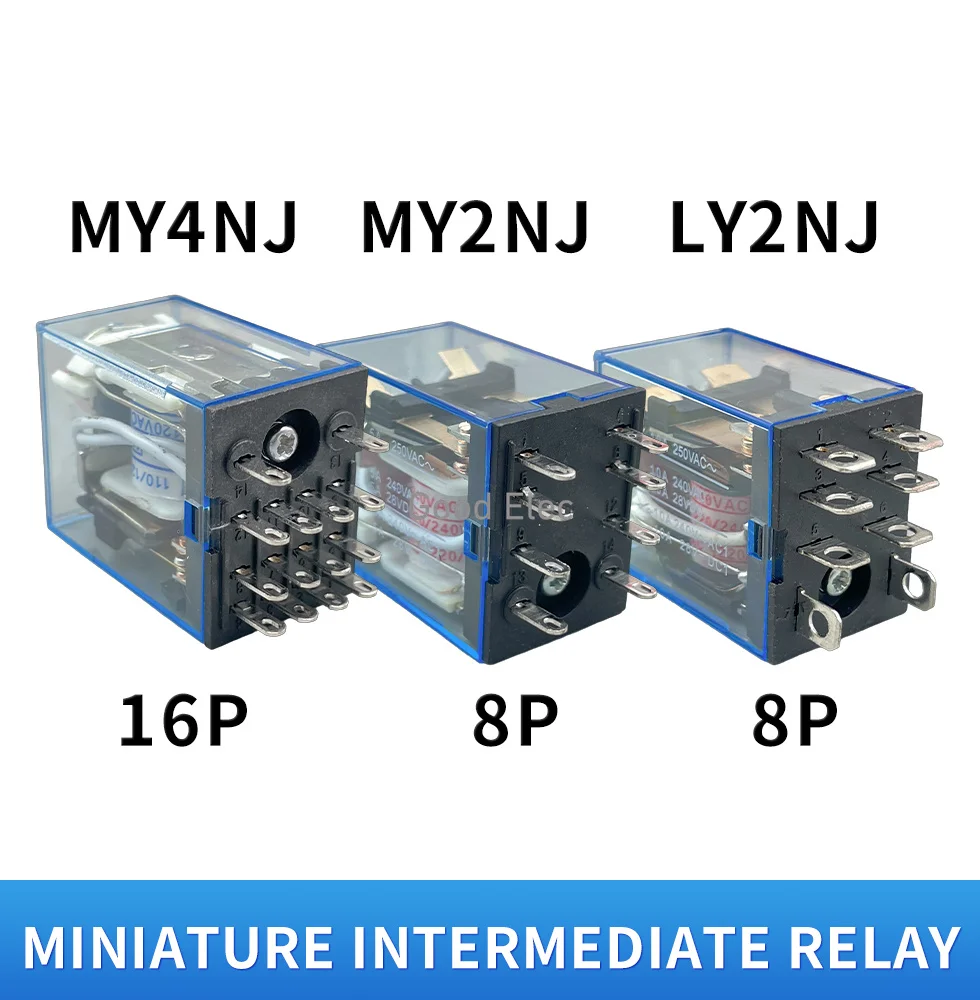 10 шт. 12 В 24 В постоянного тока 110 В 220 В переменного тока реле ...