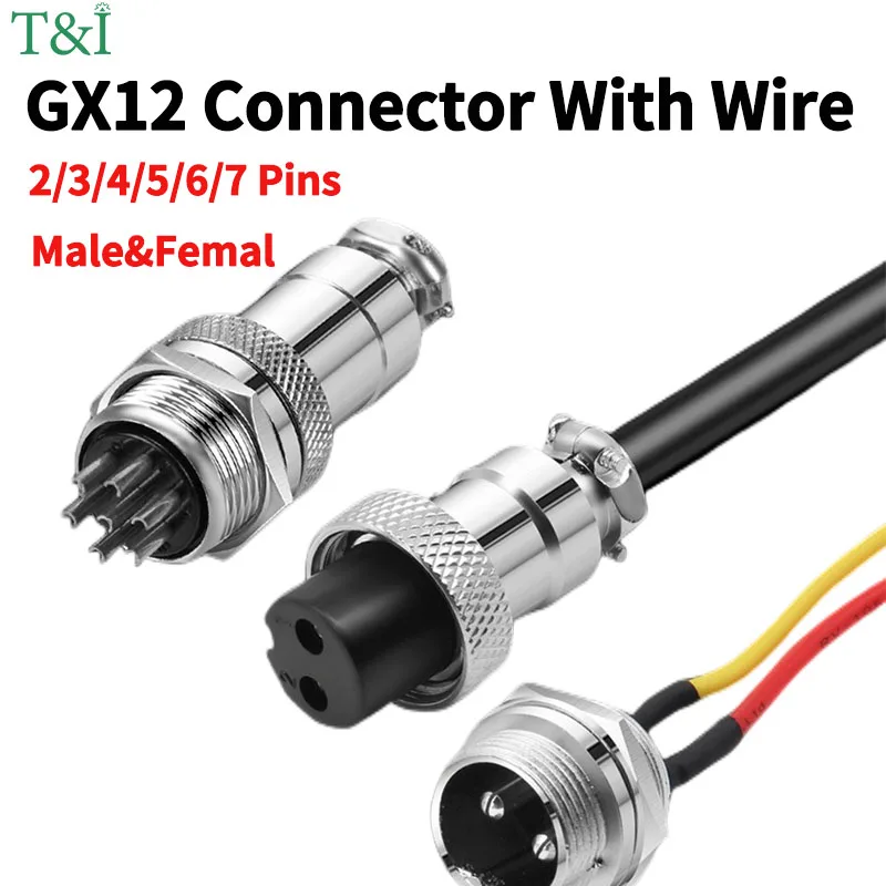 Водонепроницаемые разъемы GX12 2-7 контактов | AliExpress
