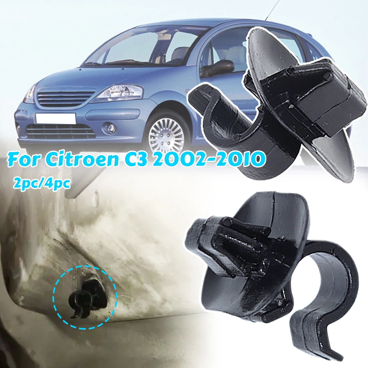 2/4 шт. автомобильный капот, стержень, опора, зажим, держатель зажима ...