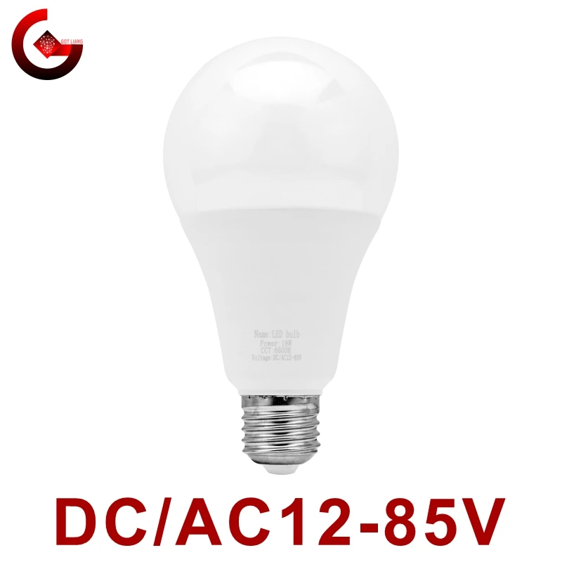 Лампа E27 DC/AC 12 V-85V 3W 6W 9W 12W 15W 18W 25W | AliExpress