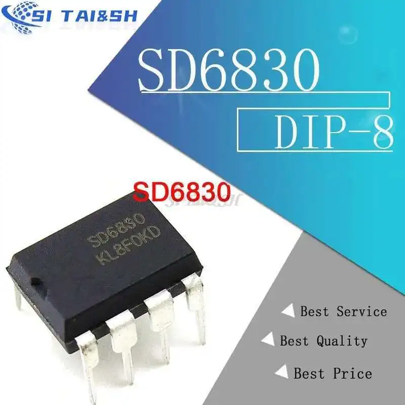 10 DIP - 8 SD6834 SD6835 SD6832 SD6830 SD6864 Встроенный высоковольтный ...