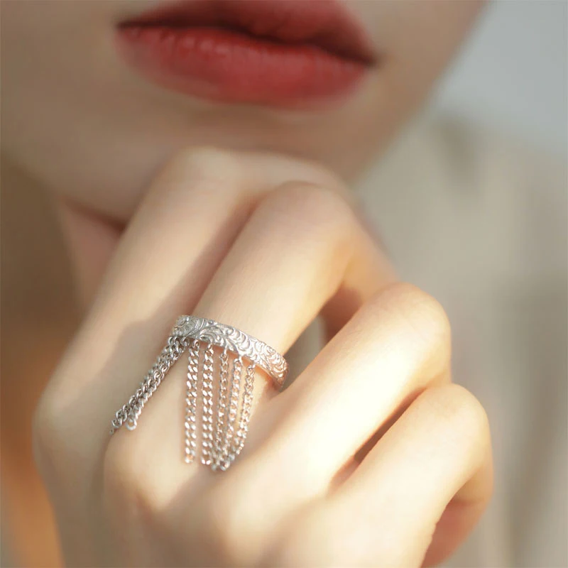 Серебряные кольца JWER с кисточками | AliExpress