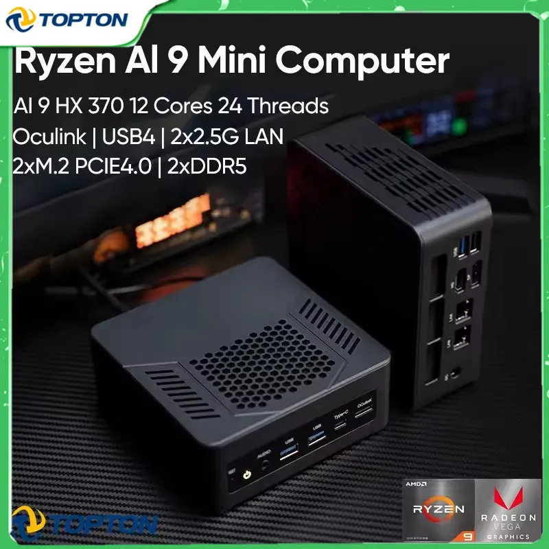 Мини-ПК Topton D12 Plus AMD Ryzen AI 9 | AliExpress