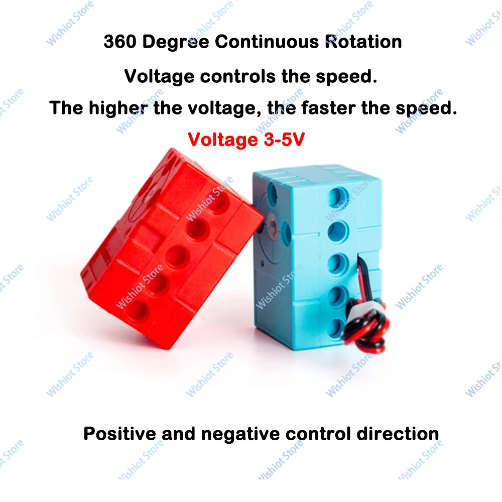 Geekservo 2KG Motor 360 Degree Continuous Rotation Voltage Speed ...