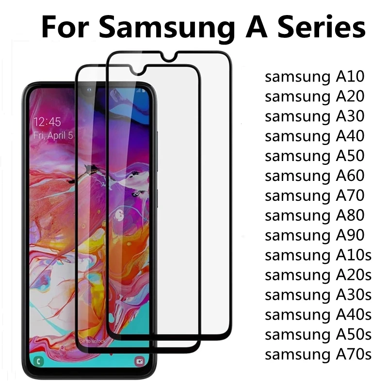 4 в 1 закаленное стекло для Samsung Galaxy A51 A50 A71 A70 A30 A10 A40 A20 S, Защита экрана для ...