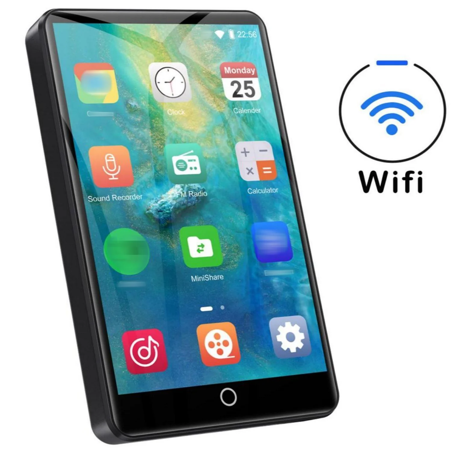 Wi-Fi MP3-плеер Φ/Bluetooth 5,0/4,0 дюймов 1080P Full Touch Screen MP4 ...