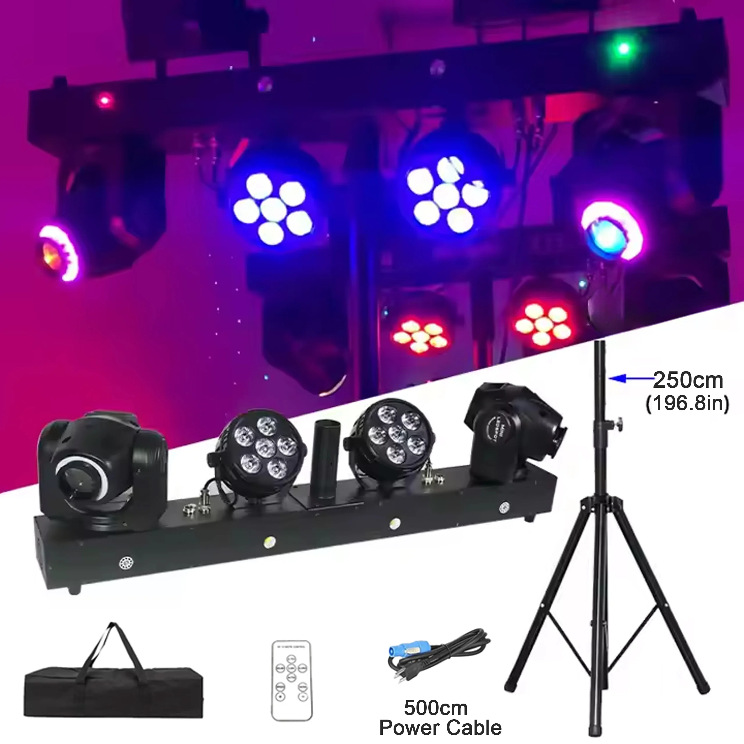 Портативное сценическое освещение Par Bar Kit RGBW | AliExpress